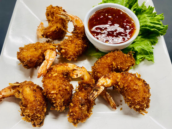 Coco Loco Shrimp $14.95 - Pangea Tavern